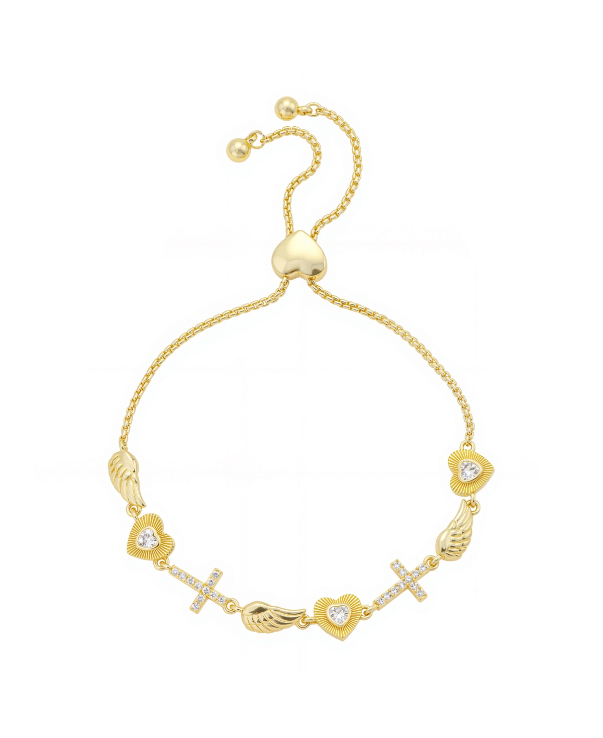 Click here for Unwritten Cubic Zirconia Gold Plated Cross Charm A... prices