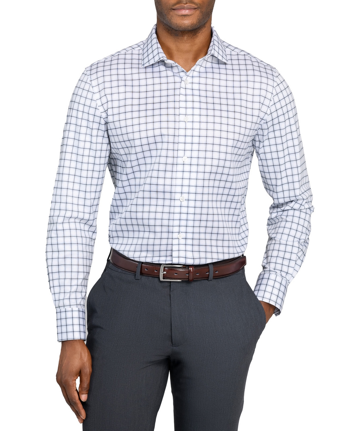 Click here for Michelsons Of London Mens Square Print Slim-Fit Dr... prices