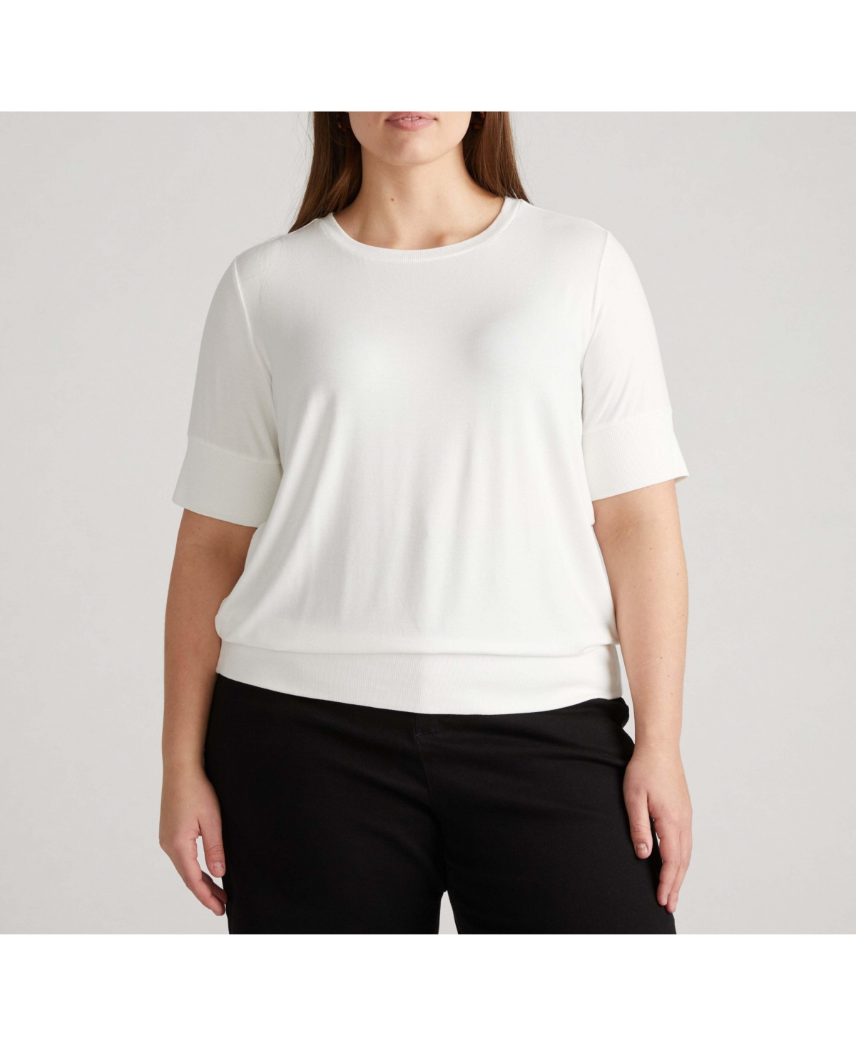 Click here for Universal Standard Plus Size Liquid Jersey Rib Hem... prices