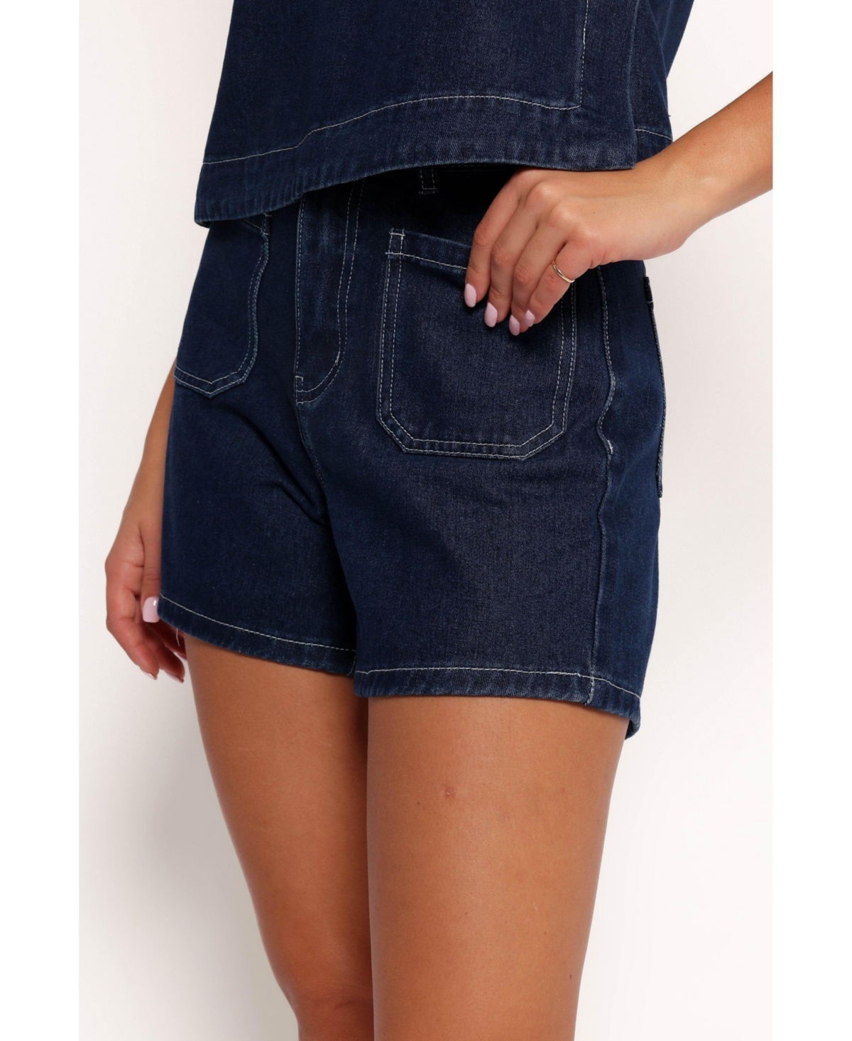 Click here for Petal and Pup Womens Levi Short - Blue prices