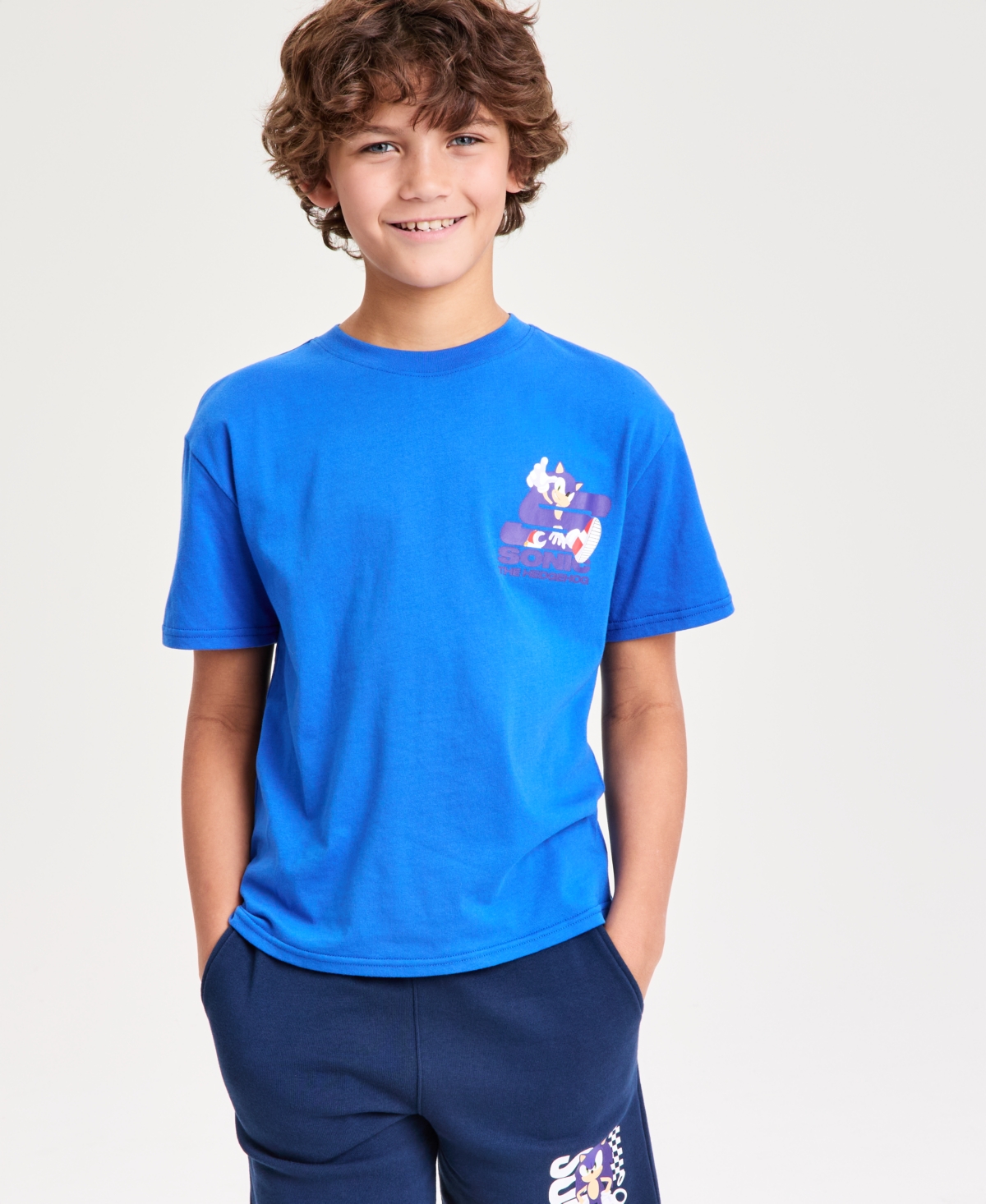 Click here for Sonic Boys 5-20 Lets Go Short Sleeve T-Shirt - BLU... prices