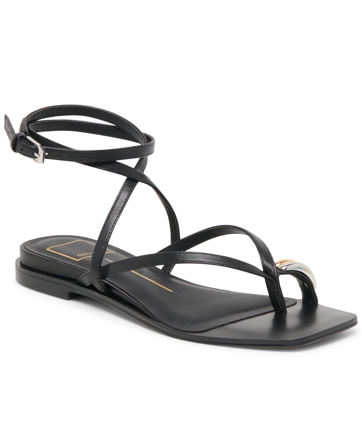 Click here for Dolce Vita Womens Tyrice Strappy Flat Sandals - Bl... prices