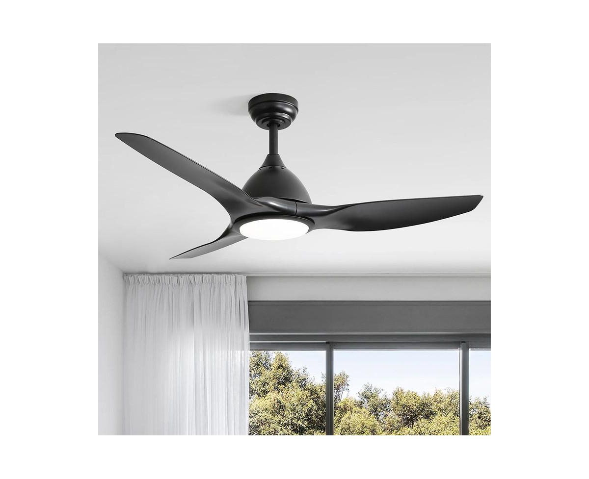 Click here for Sofucor 52-inch Modern Black 3-Blade Ceiling Fan w... prices