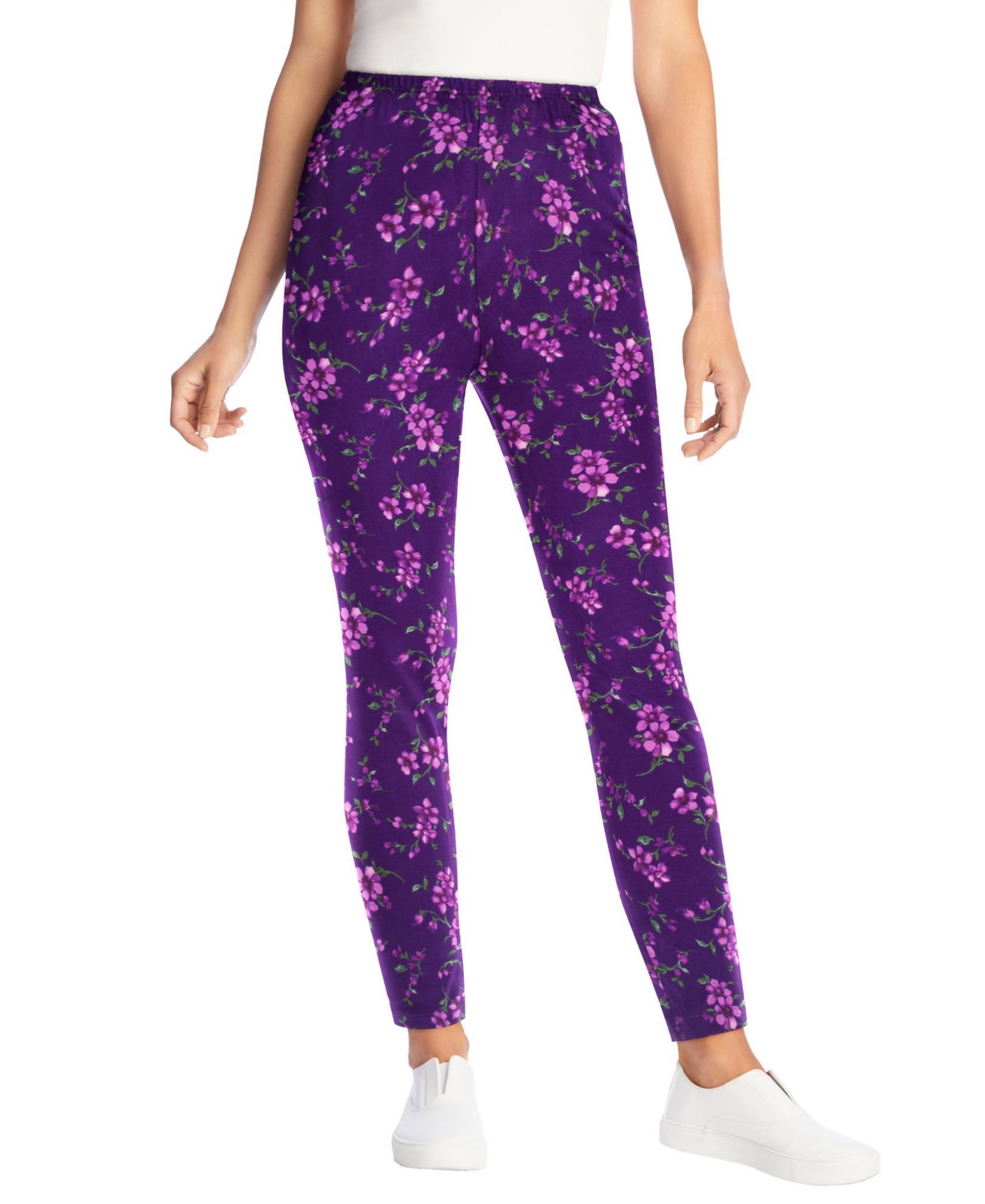 Click here for Woman Within Plus Size Within Stretch-Cotton Knit... prices