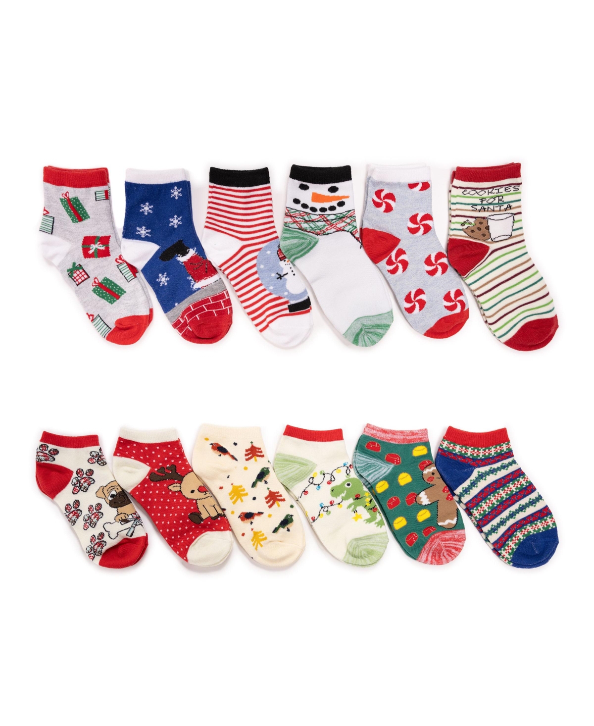 Click here for Muk Luks Kids 12 Days of Christmas Socks - Multico... prices