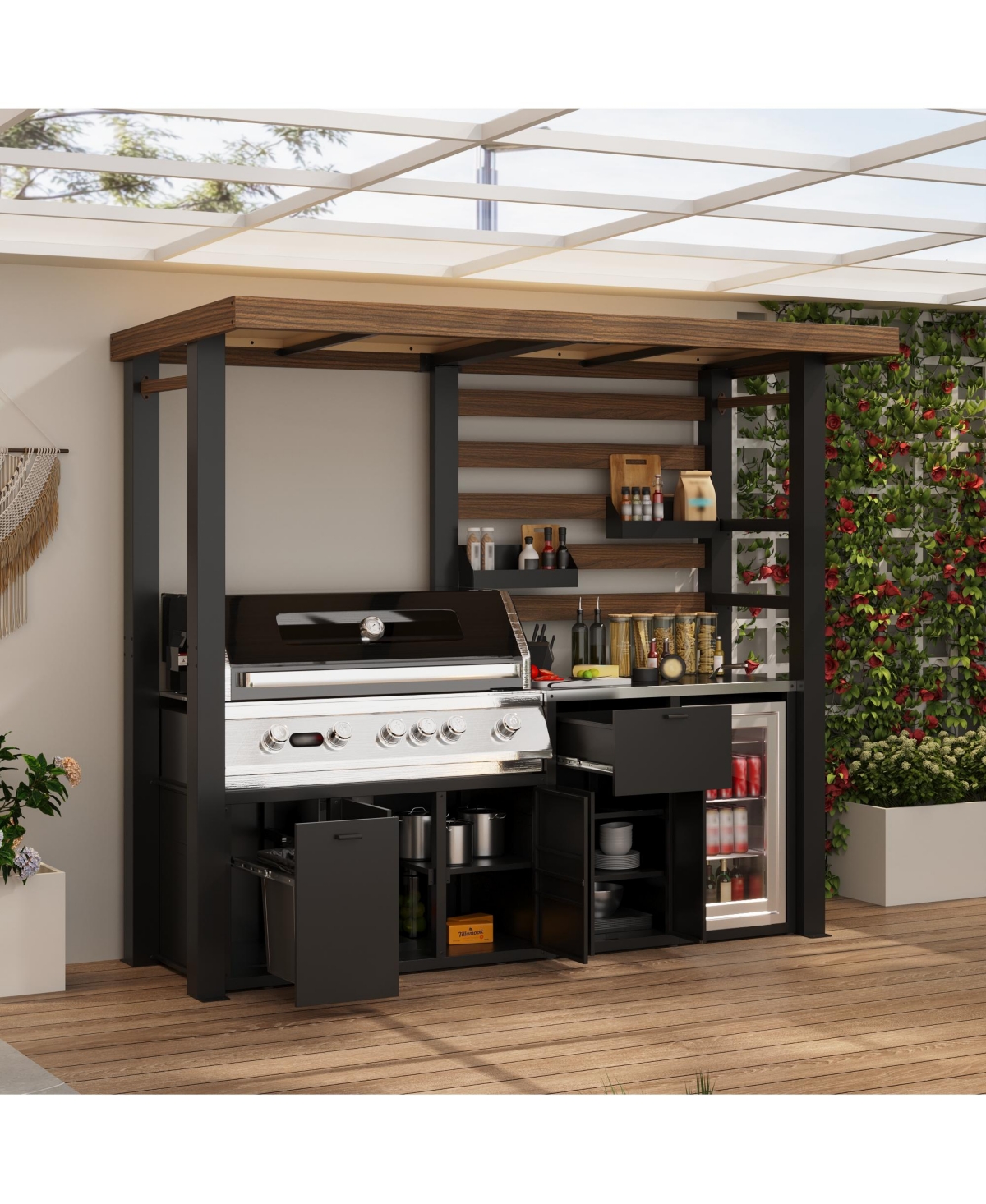 Click here for Homsee 8x5 Ft Galvanized Steel Frame Stainless Ste... prices