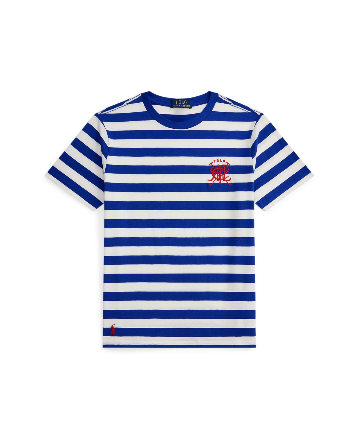 Click here for Polo Ralph Lauren Boys 8-20 Crest Striped Cotton T... prices