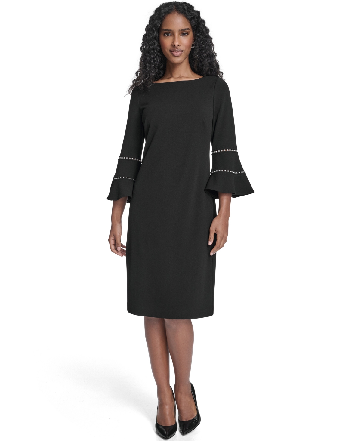 Click here for Jessica Howard Womens Boat Neck Sheath Dress - Bla... prices