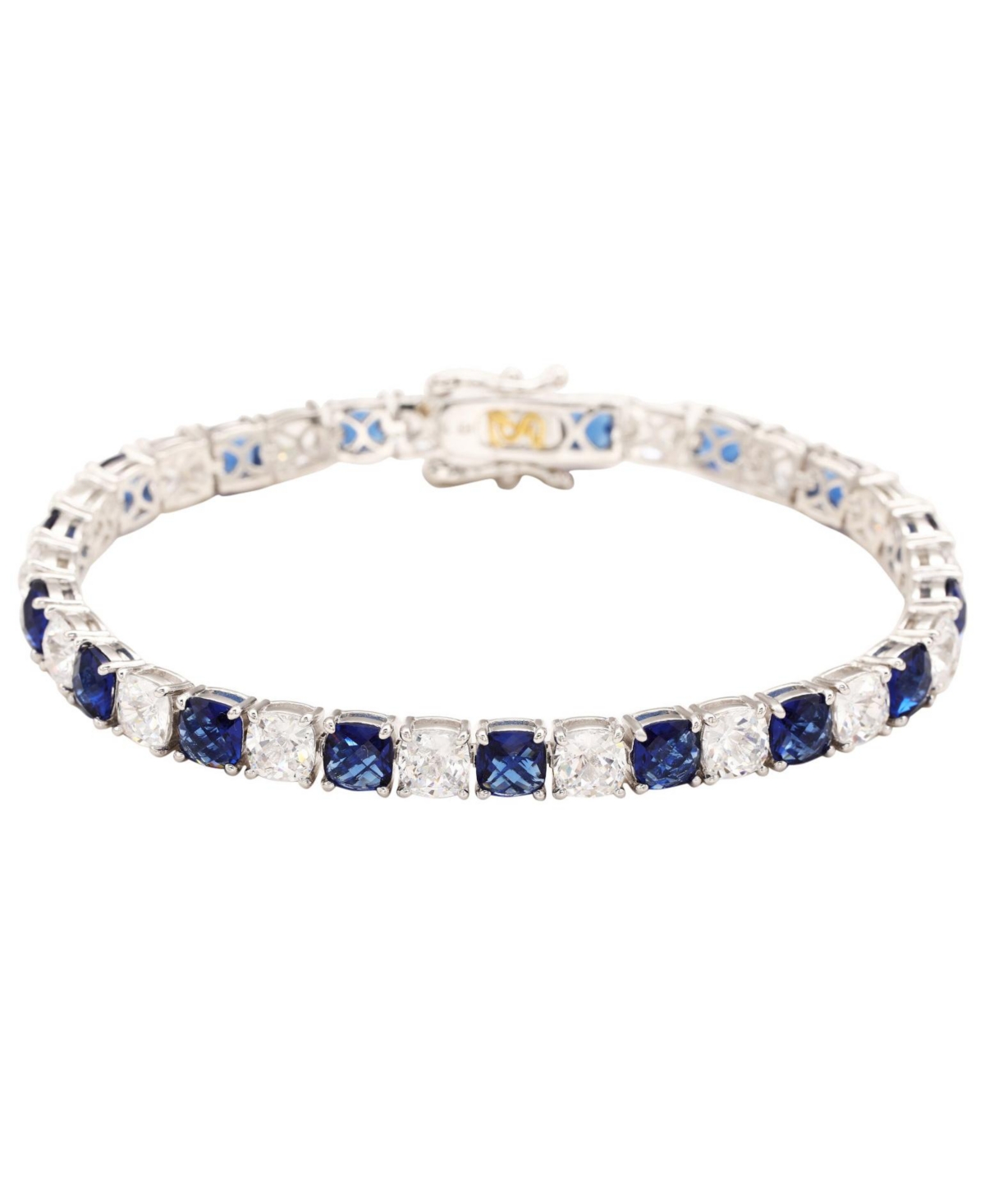 Click here for Suzy Levian Sterling Silver Sapphire Cushion Cut T... prices