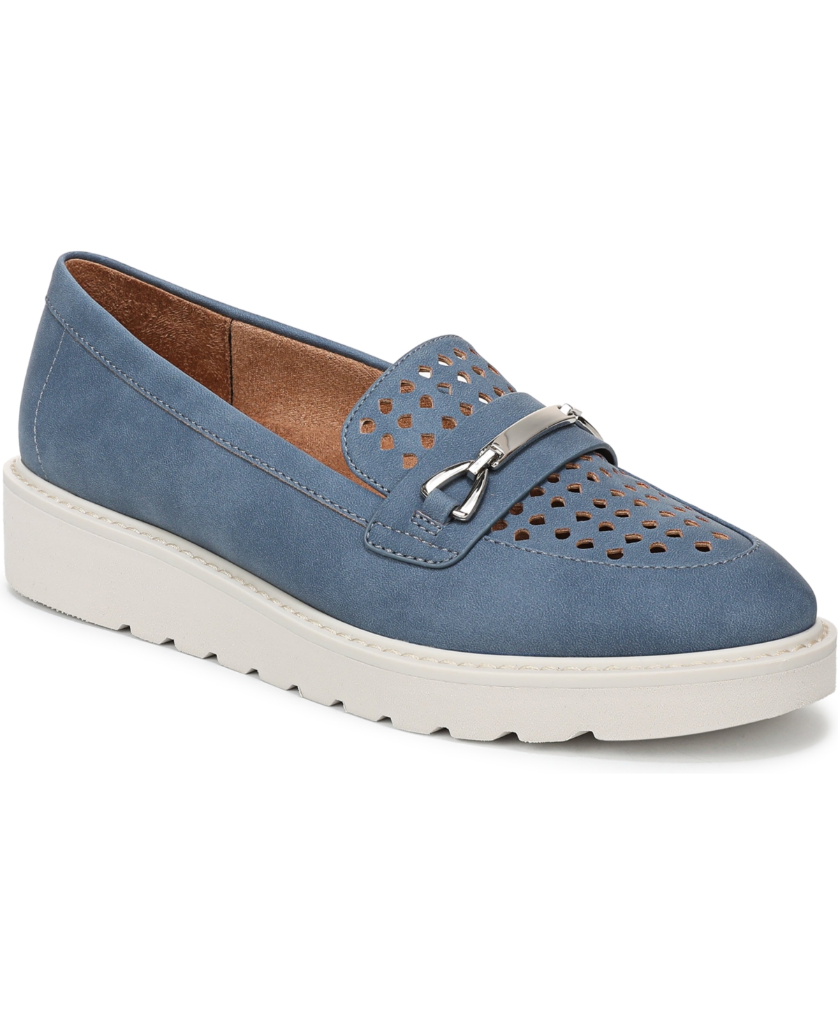 Click here for Naturalizer Womens Elin Lug Sole Loafers - Blue Pe... prices