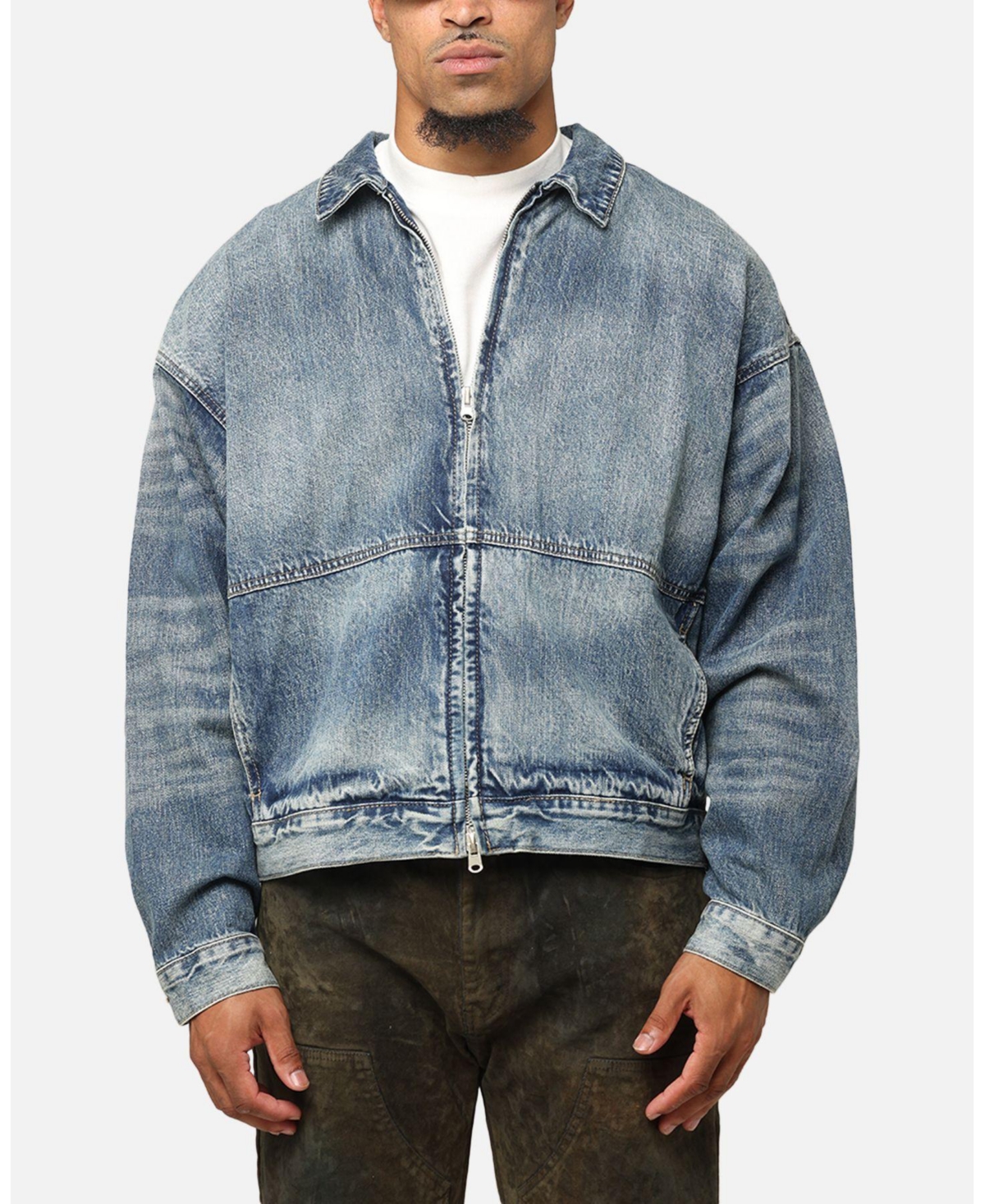 Click here for mnml Mens Denim Choir Coat prices