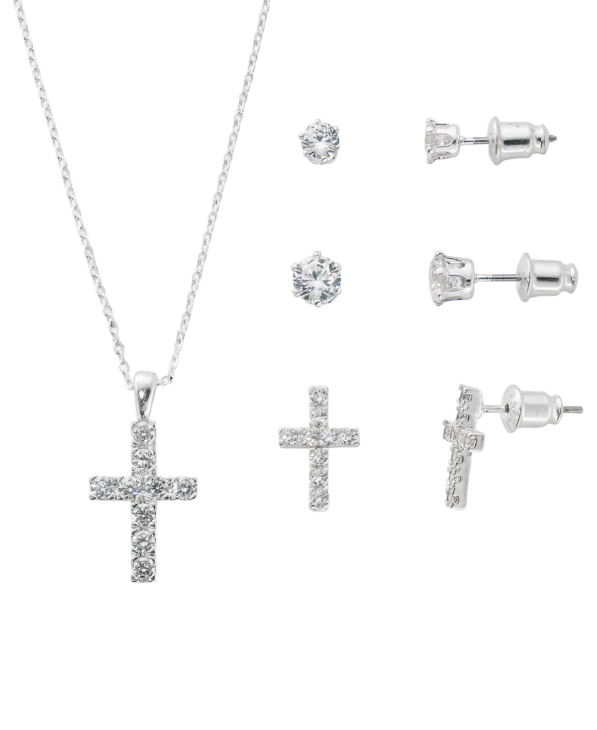 Click here for Giani Bernini Silver-Tone Cubic Zirconia Cross Pen... prices