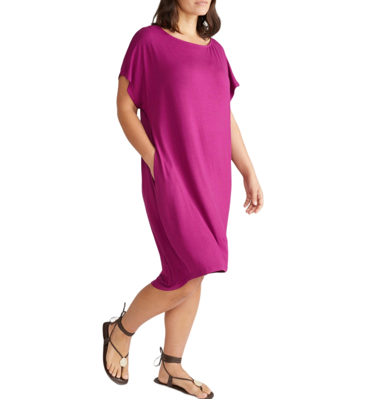 Click here for Universal Standard Womens Liquid Jersey Shift Dres... prices