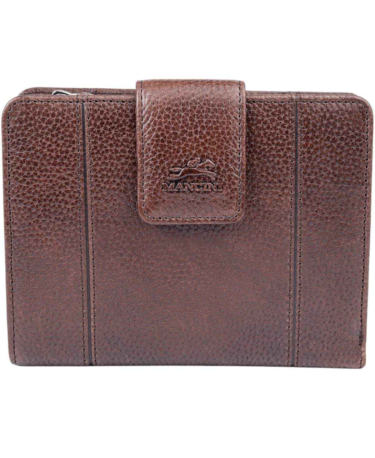 Click here for Mancini Fifth Avenue Rfid Secure Zipper Clutch - B... prices