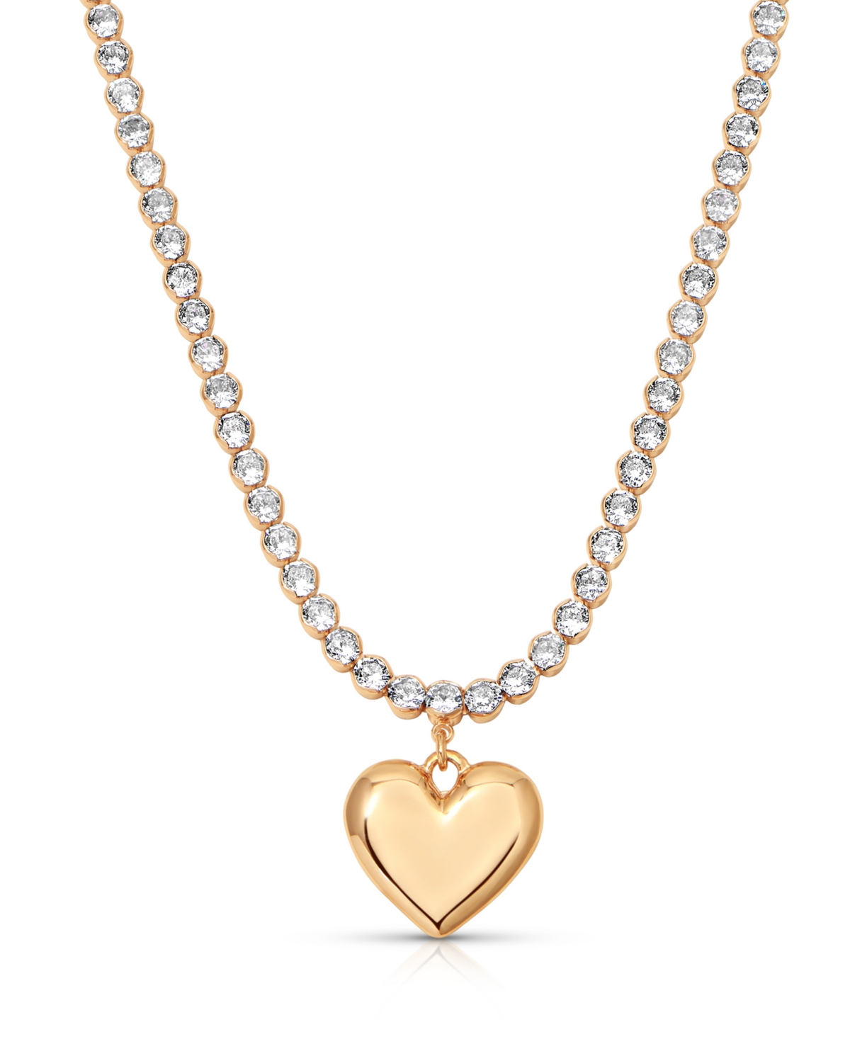 Click here for Ettika Luminous Love Tennis Necklace - Gold prices