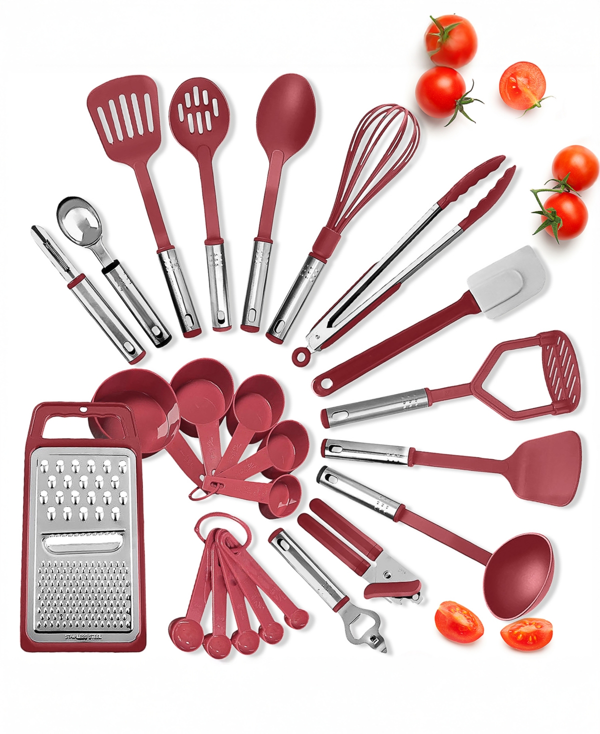 Click here for Nestl Cooking 24-Pc. Utensils Set - Red prices