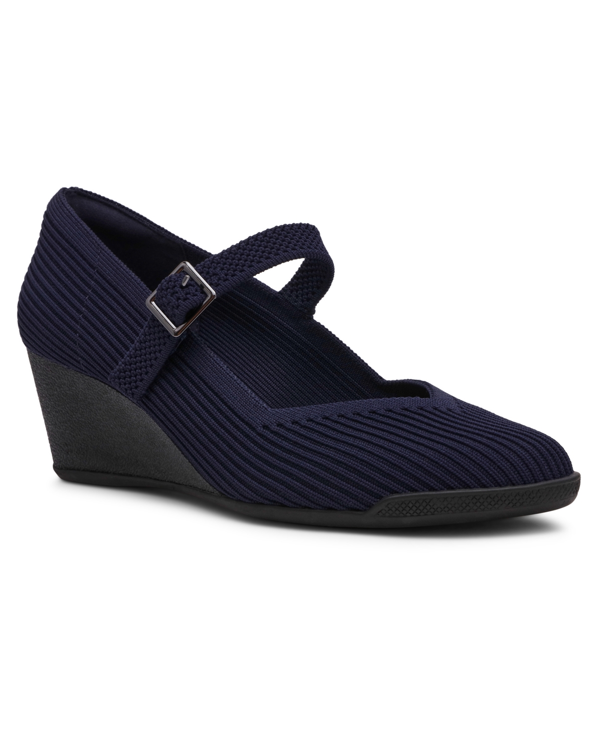 Click here for Anne Klein Womens Trixie Wedge Heel Pumps - Navy K... prices