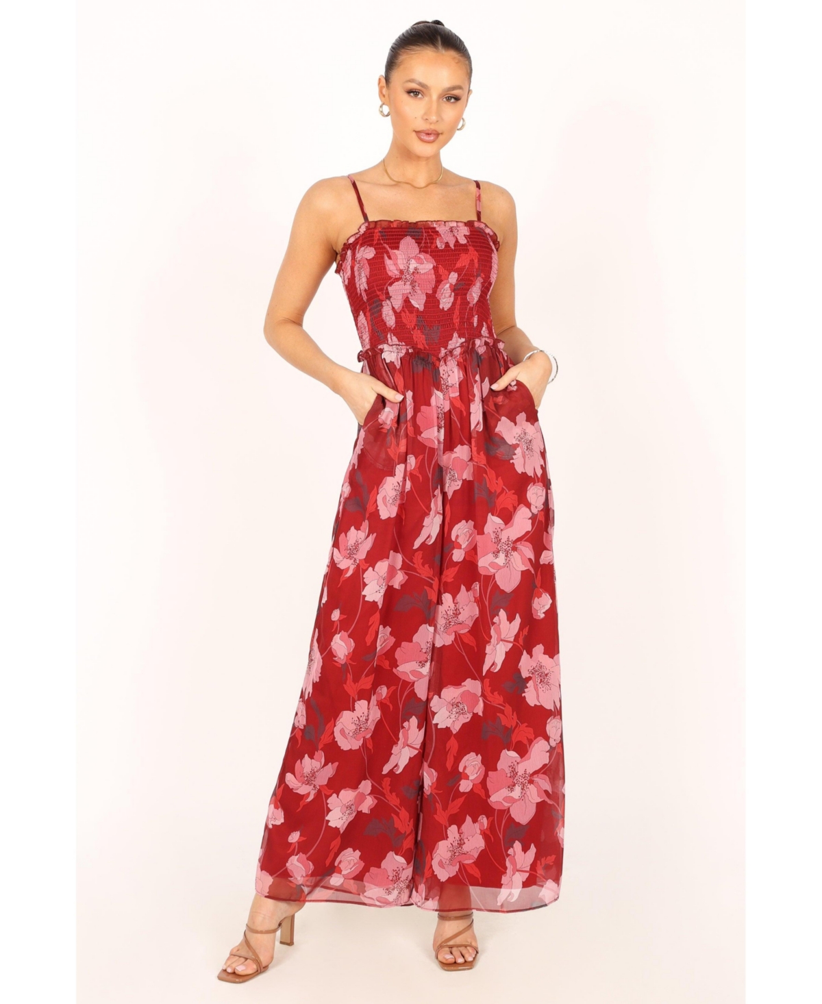 Click here for Petal and Pup Womens Quinn Wide Leg Jumpsuit - Sca... prices