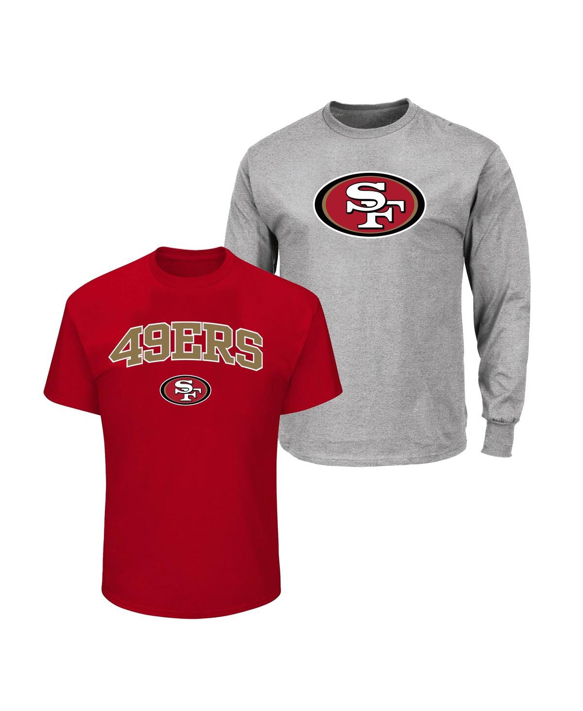 Click here for Fanatics Mens Scarlet/Heather Gray San Francisco 4... prices