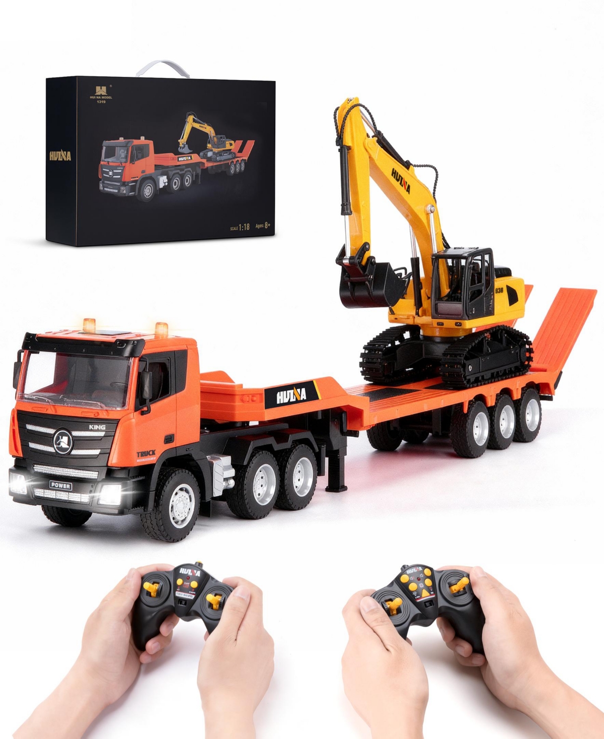 Click here for Sugift Rc Semi Truck & Excavator Toy Set  1:24 Rem... prices
