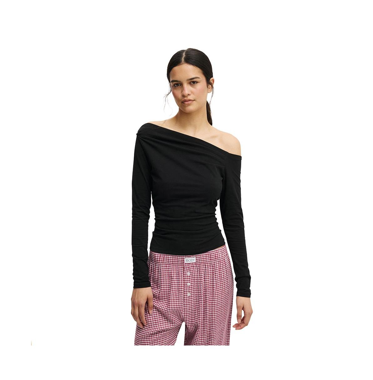 Click here for Cotton On Womens Dreamy Soft Off The Shoulder Long... prices