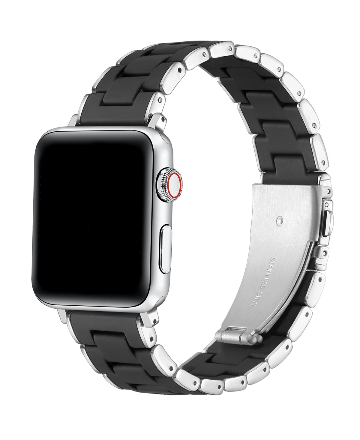 Click here for Posh Tech Orla Silicone Metal Band for Apple Watch... prices