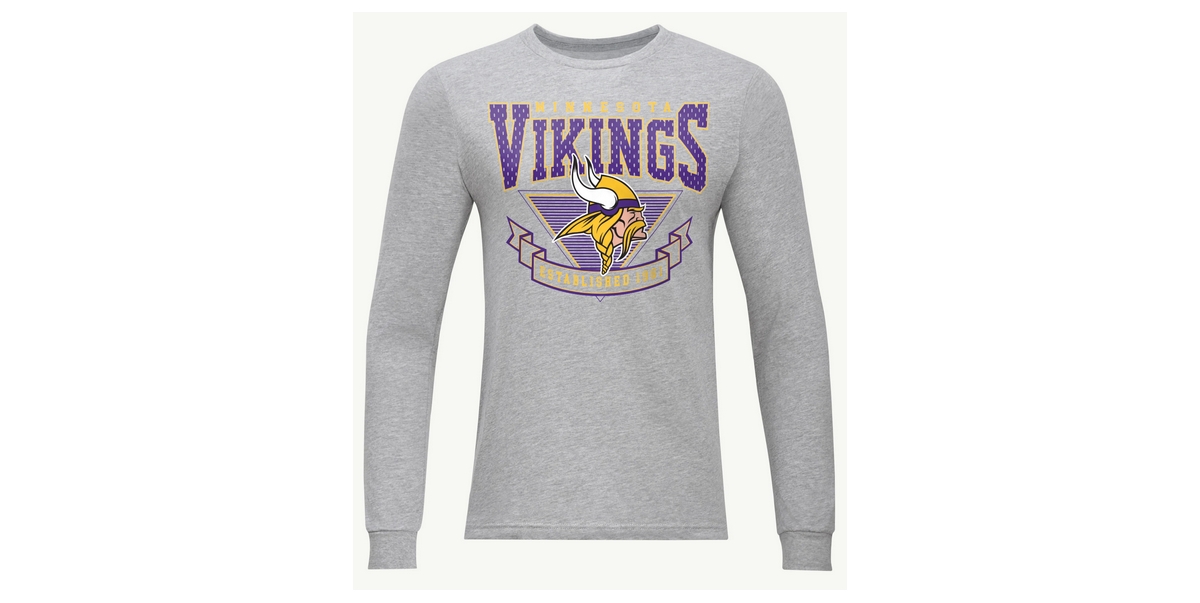 Click here for Champion Mens Heather Gray Minnesota Vikings Seal... prices