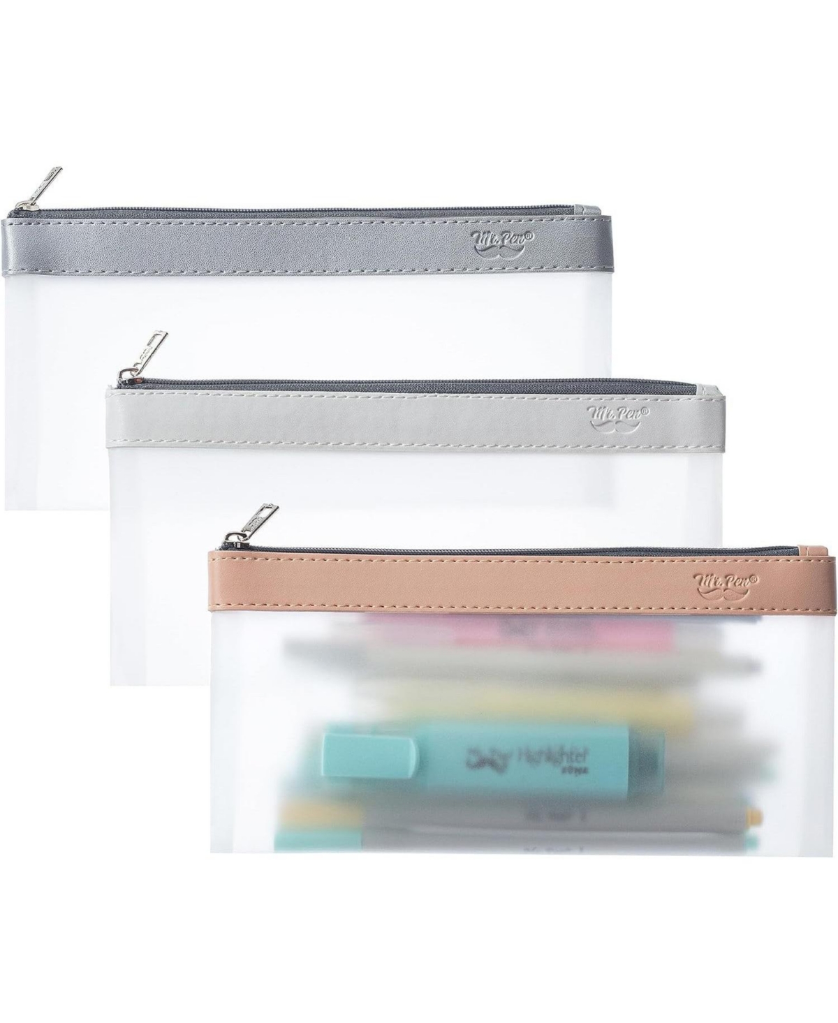 Click here for Mr. Pen Clear Pencil Pouch  3 Pack  Clear Pencil C... prices