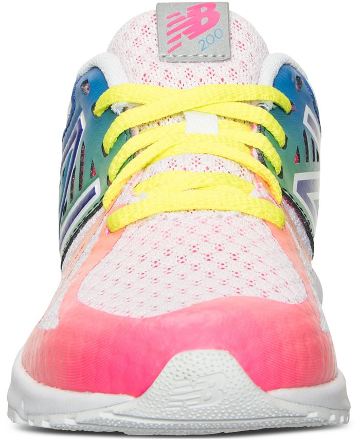 New Balance Little Girls' 200 v1 Running Sneakers from Finish Line - Macy's