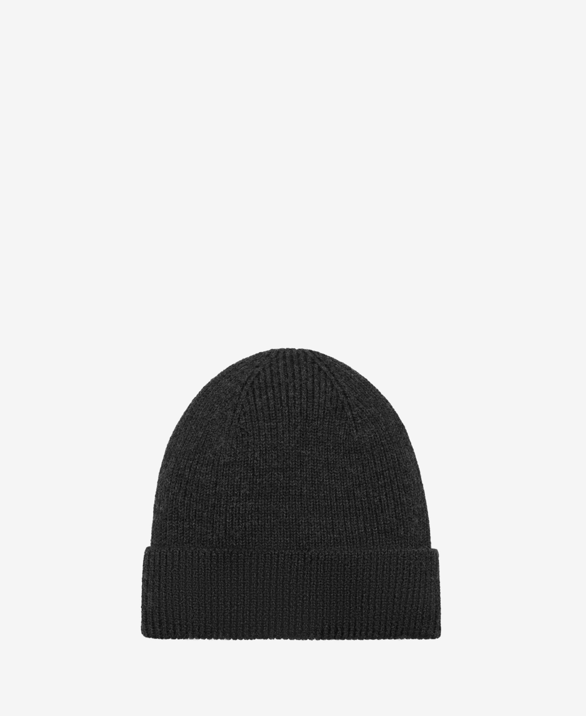 Click here for Mango Mens Ribbed Wool Beanie Hat - Dark Heather G... prices