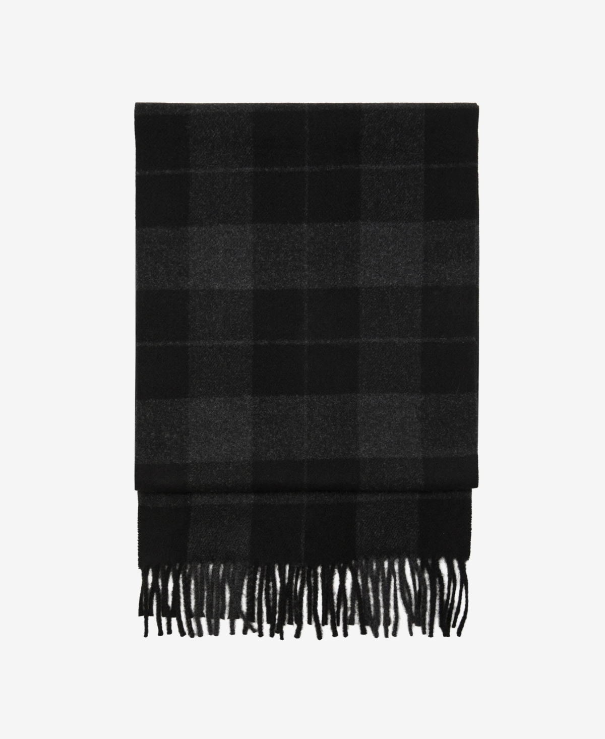 Click here for Mango Mens Check Fringed Scarf - Black prices