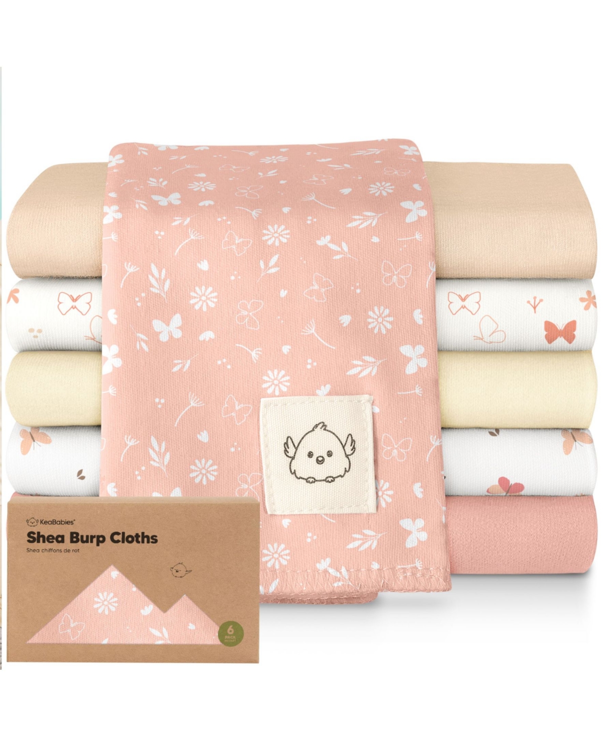 Click here for KeaBabies 6pk Shea Baby Burp Cloths for Baby Boys... prices