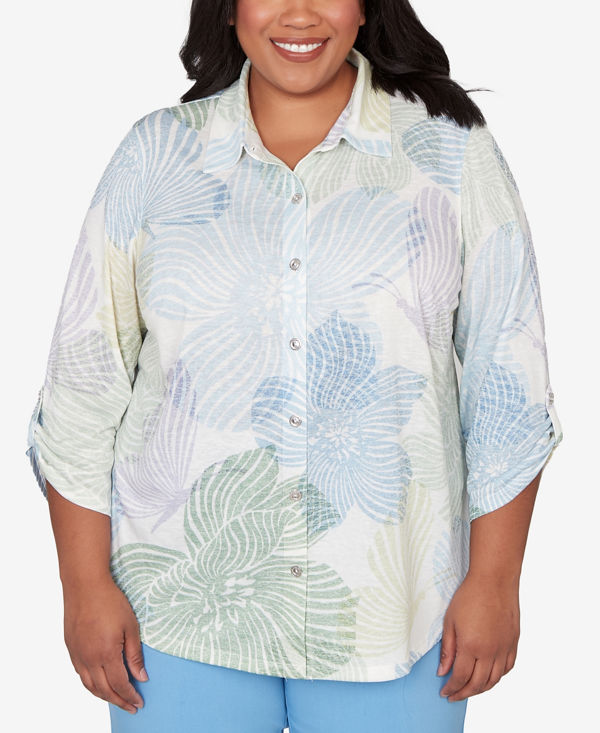 Click here for Alfred Dunner Plus Size St. Augustine Pastel Flora... prices