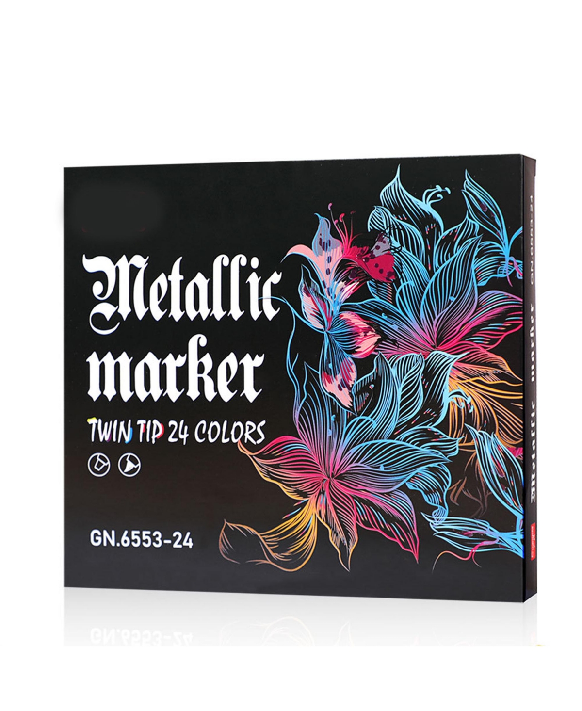 Click here for Htutwoo 24 Colors Soft Brush Tip & Flat Tip Metall... prices