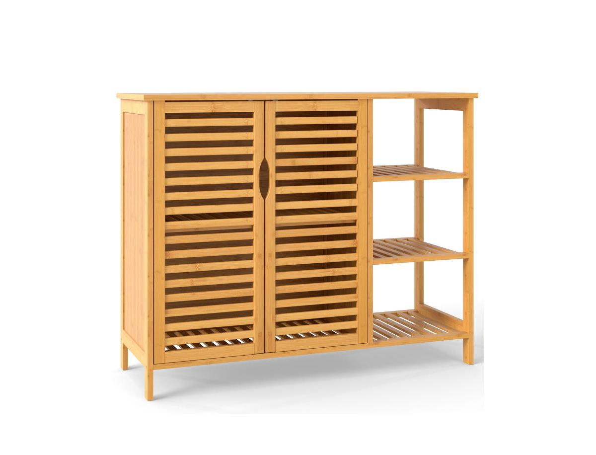 Click here for Slickblue 2-Door Bathroom Organizer Cabinet with S... prices