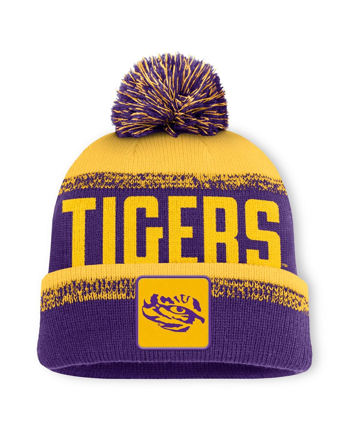 Click here for Mens Purple/Gold Lsu Tigers Thrive Cuffed Knit Hat... prices