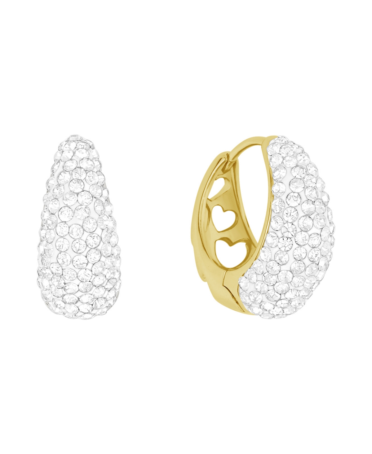 Click here for And Now This Crystal Hinged Hoop Earrings - Gold prices