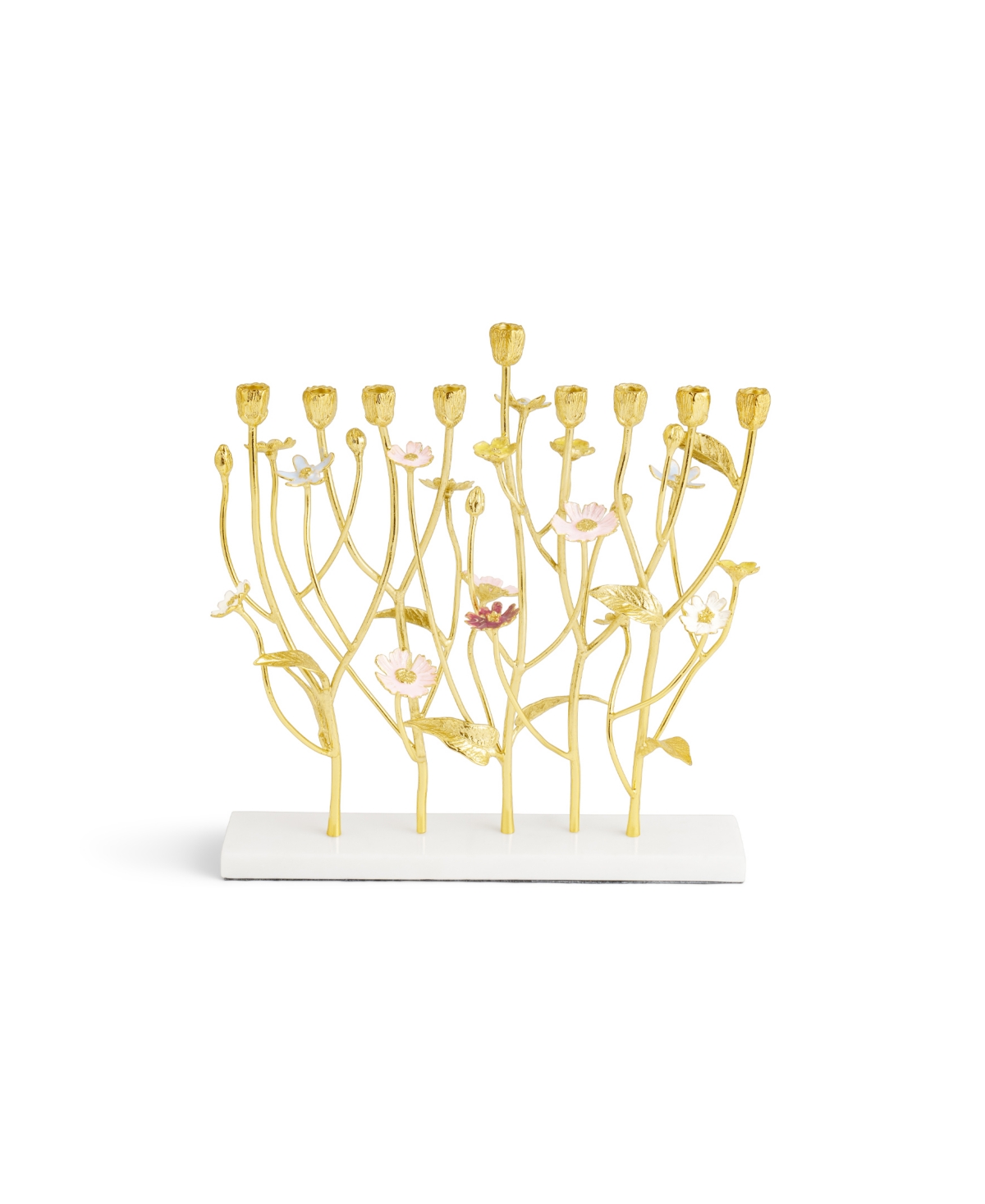 Click here for Michael Aram Wildflowers Menorah - Gold prices