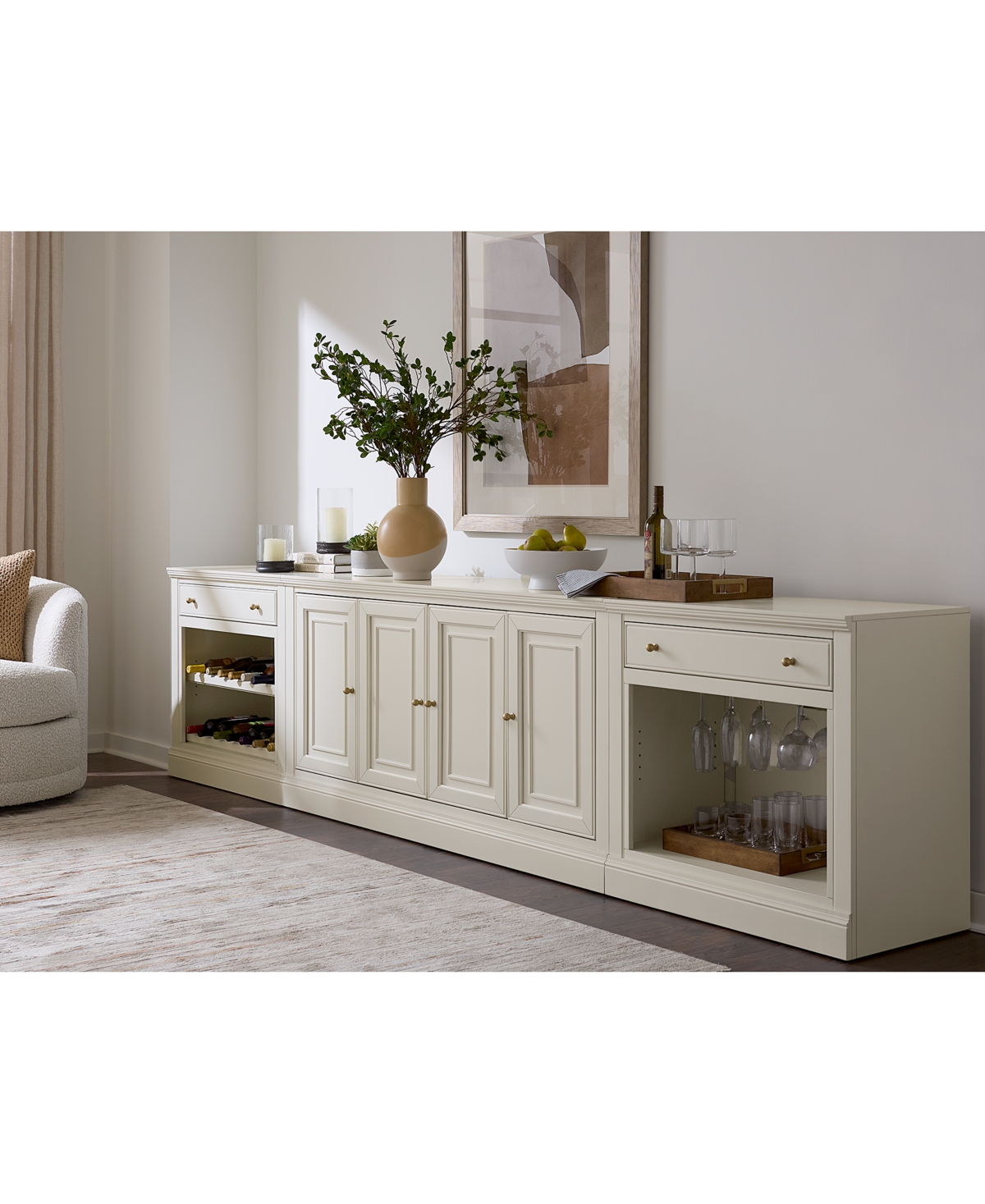 Click here for Amren 65 4 Door Console and Open Bases with Drawer... prices