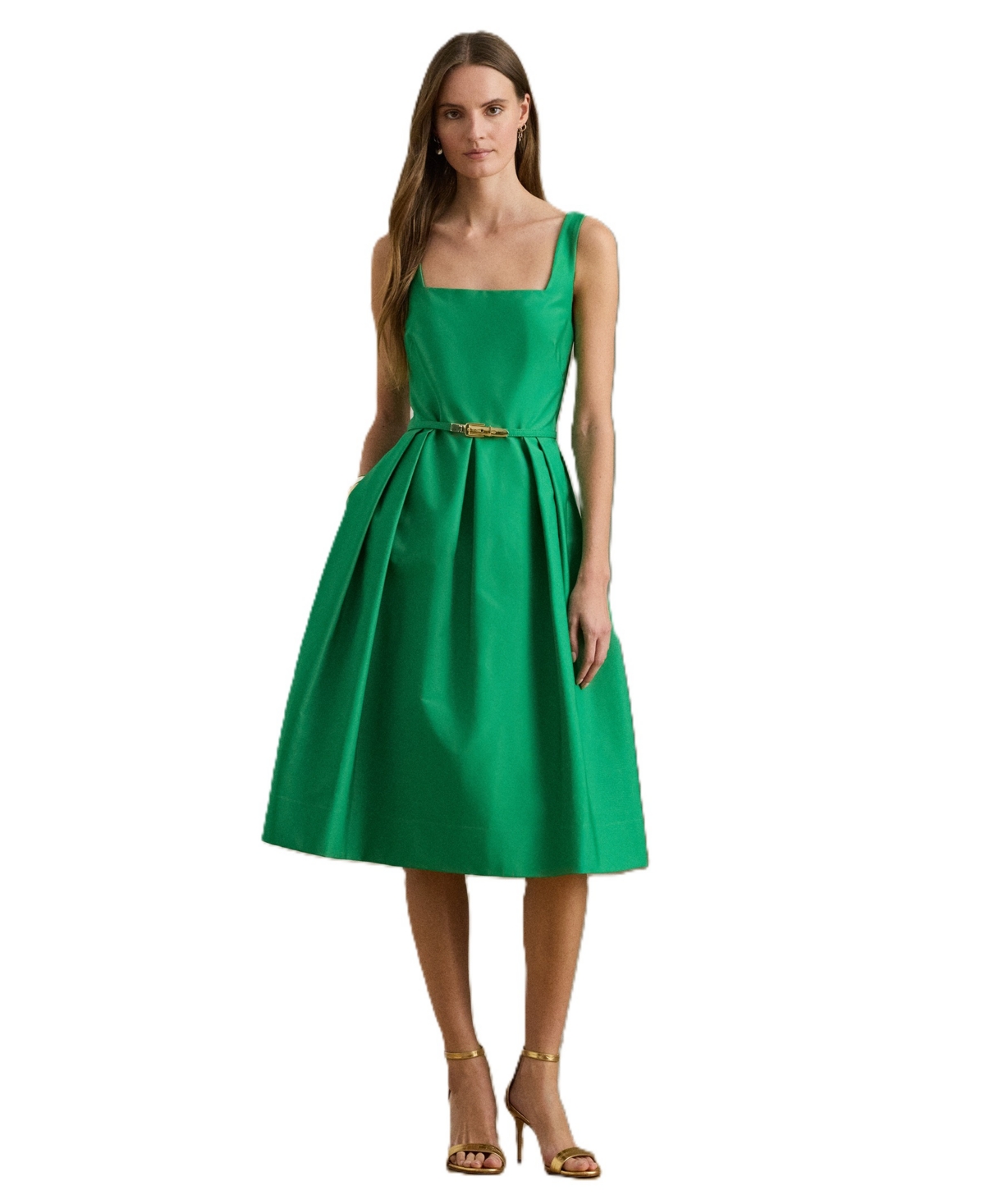 Click here for Lauren Ralph Lauren Womens Belted Faille Cocktail... prices