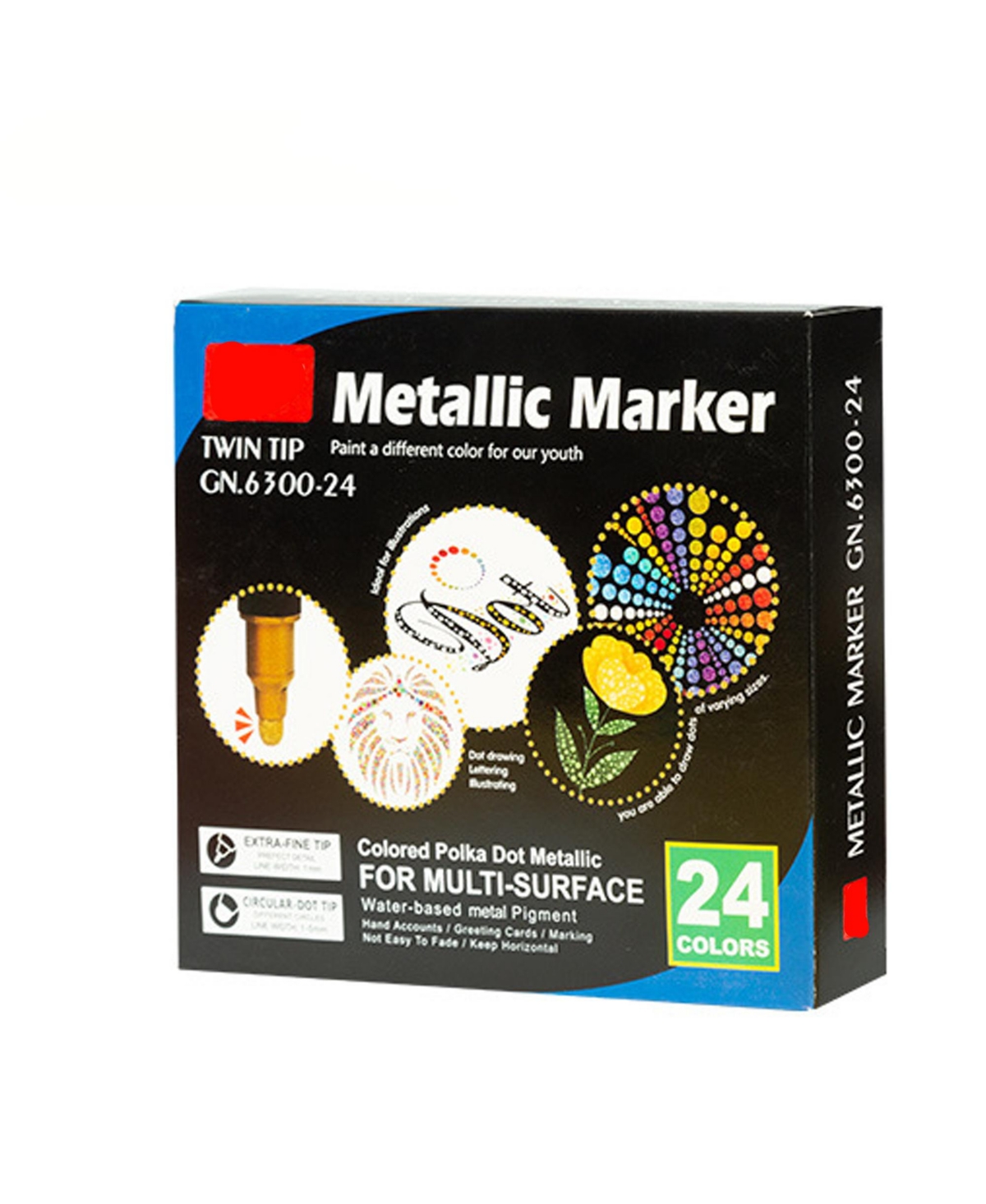 Click here for Htutwoo 24 Colors Metallic Art Markers with Dual-T... prices