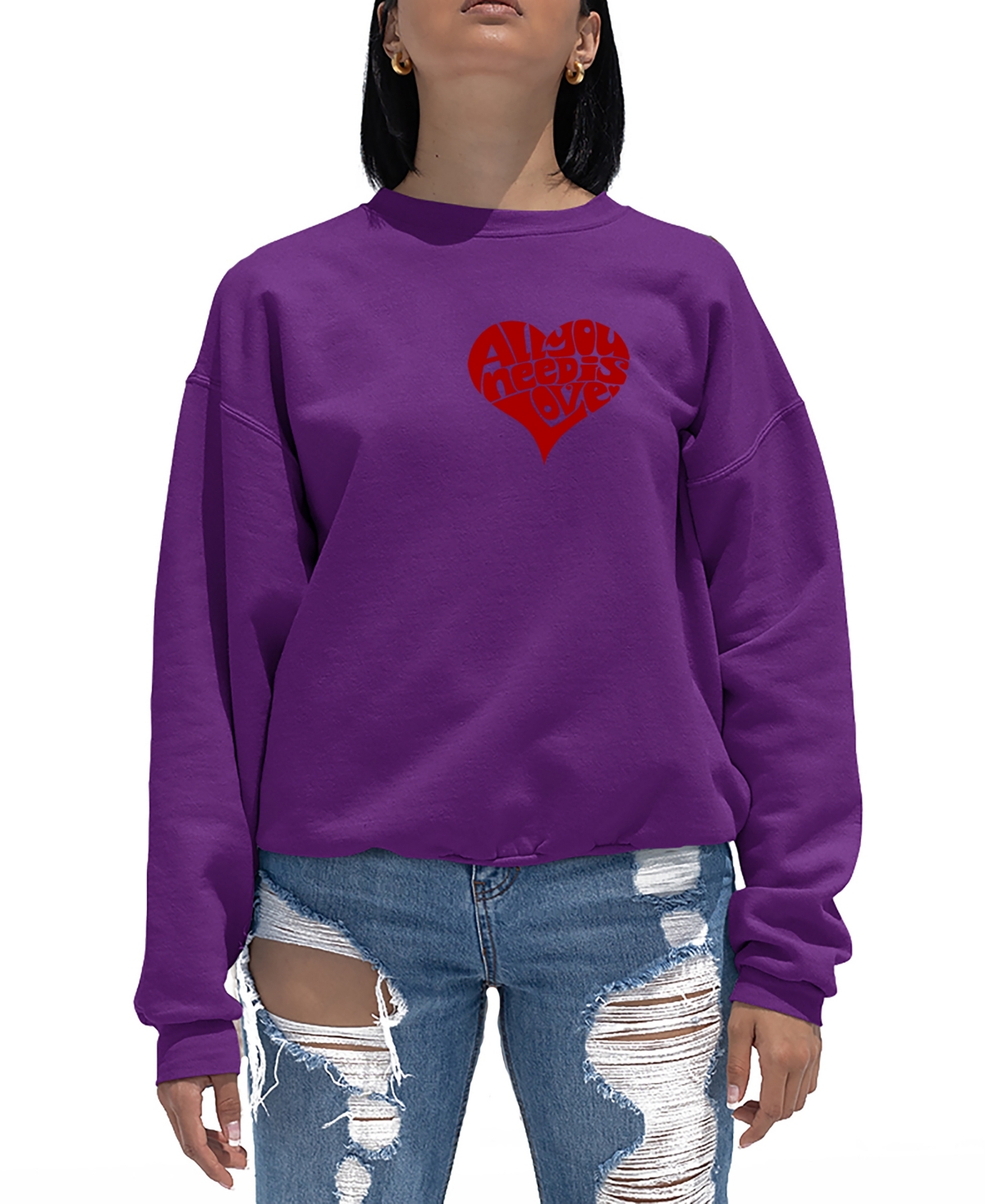 Click here for La Pop Art Womens All You Need is Love Word Art Cr... prices