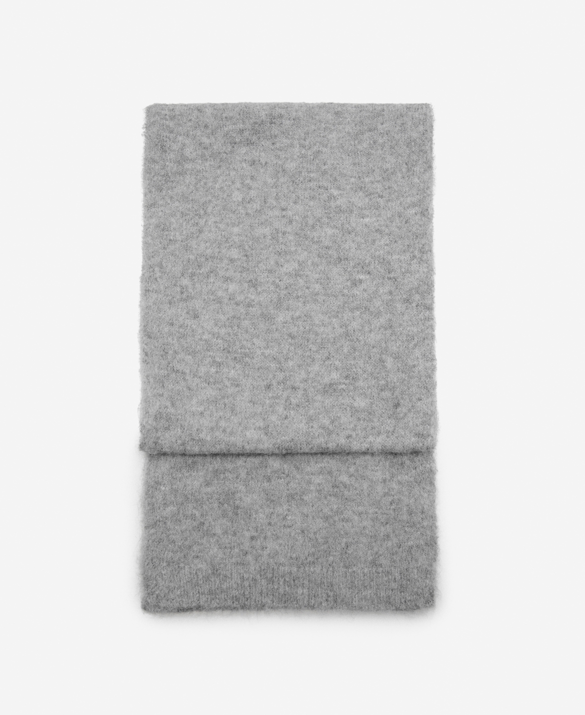 Click here for Mango Womens Plain Knitted Scarf - Medium Heather... prices