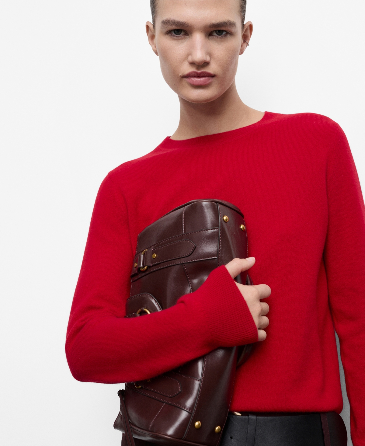 Click here for Mango Womens 100 Cashmere Sweater - Red prices