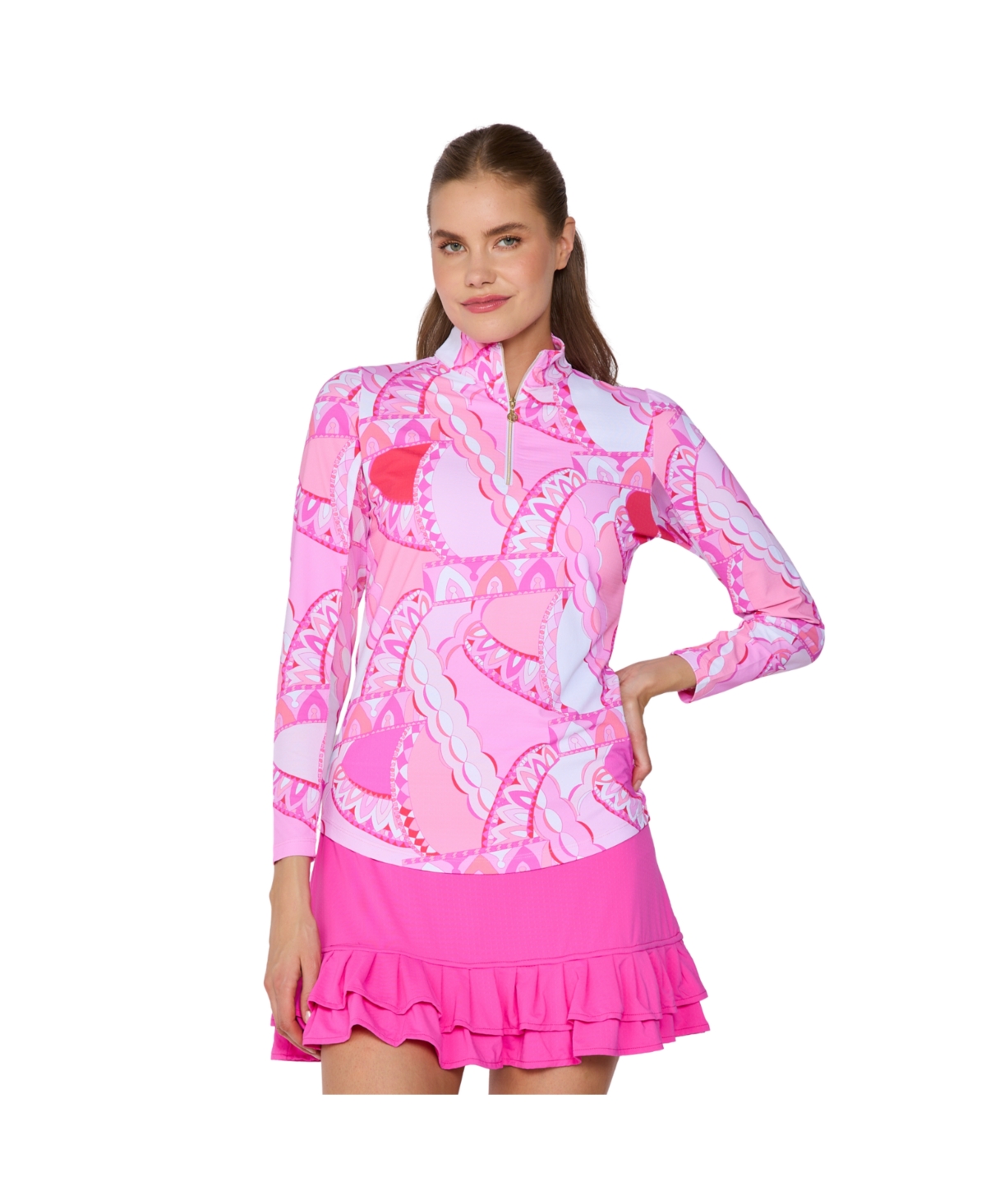 Click here for G Lifestyle Women Long Sleeve Mock Neck Top - Mont... prices