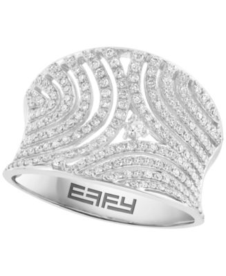 EFFY Collection Diamond (3/4 ct. t.w.) Ring in 14k White Gold - Macy's
