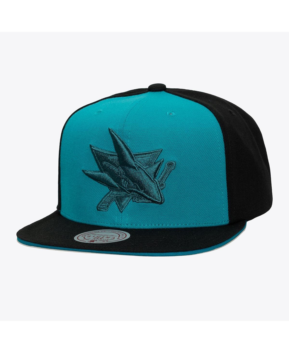 Click here for Mens Teal & Black San Jose Sharks Color Pop Snapba... prices