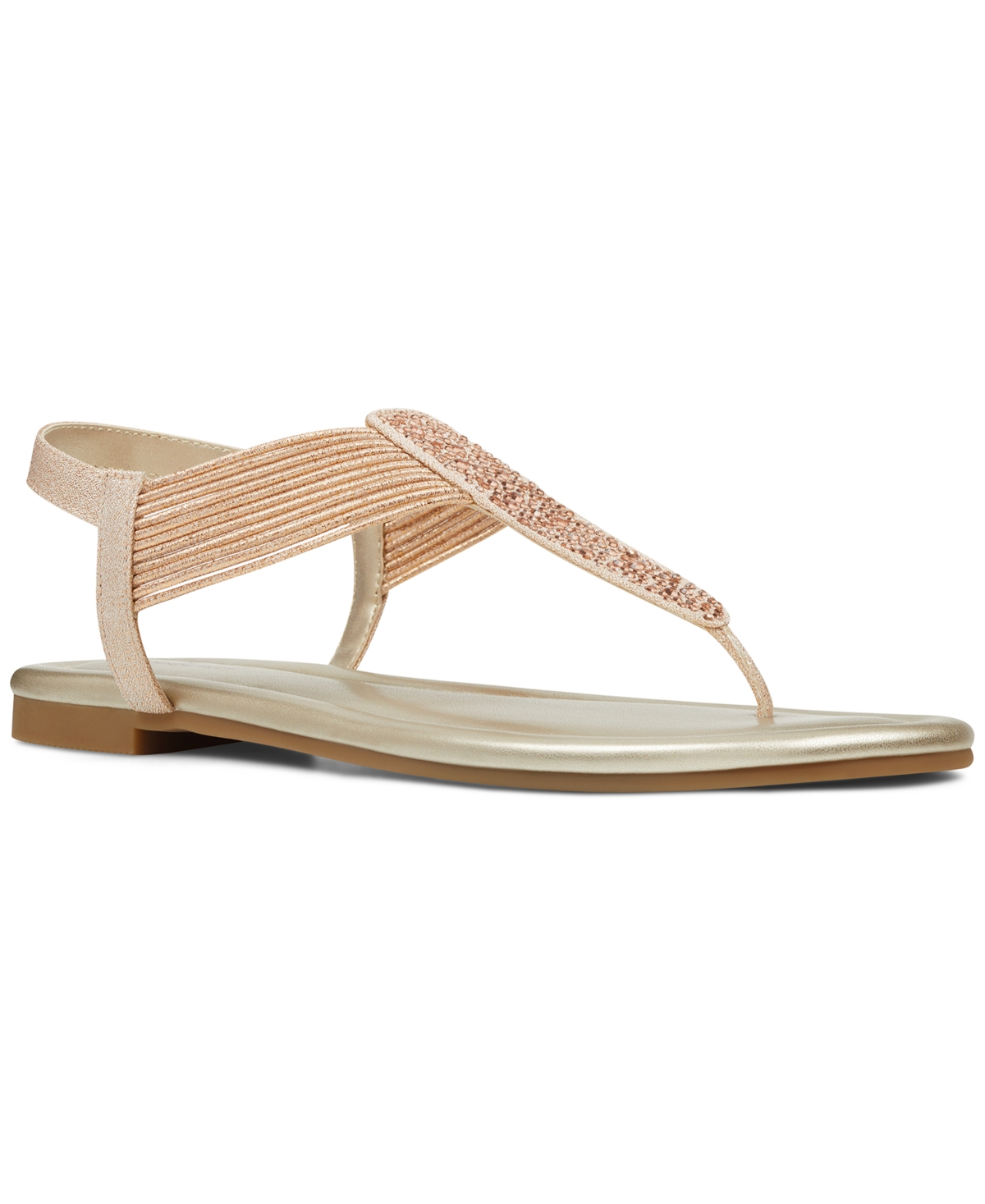 Click here for Bandolino Womens Kayte Embellished T Strap Flat Sa... prices