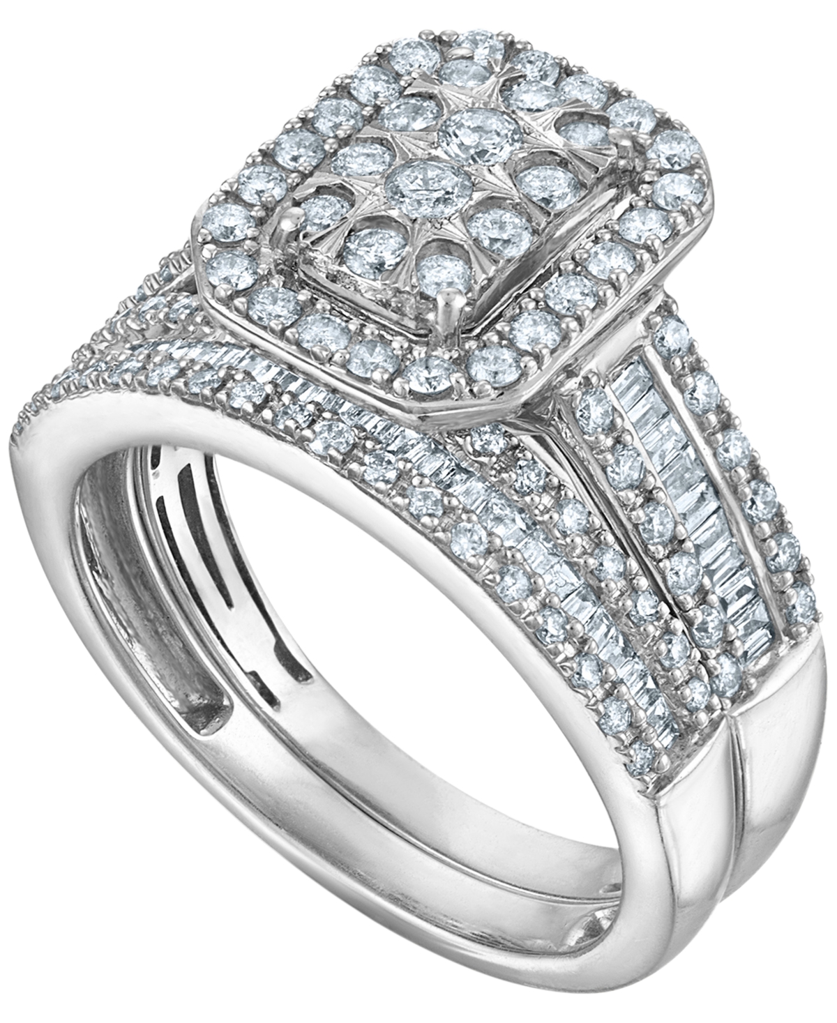 Click here for Macys Diamond Ring (1 ct. t.w.) in 10k White Gold... prices