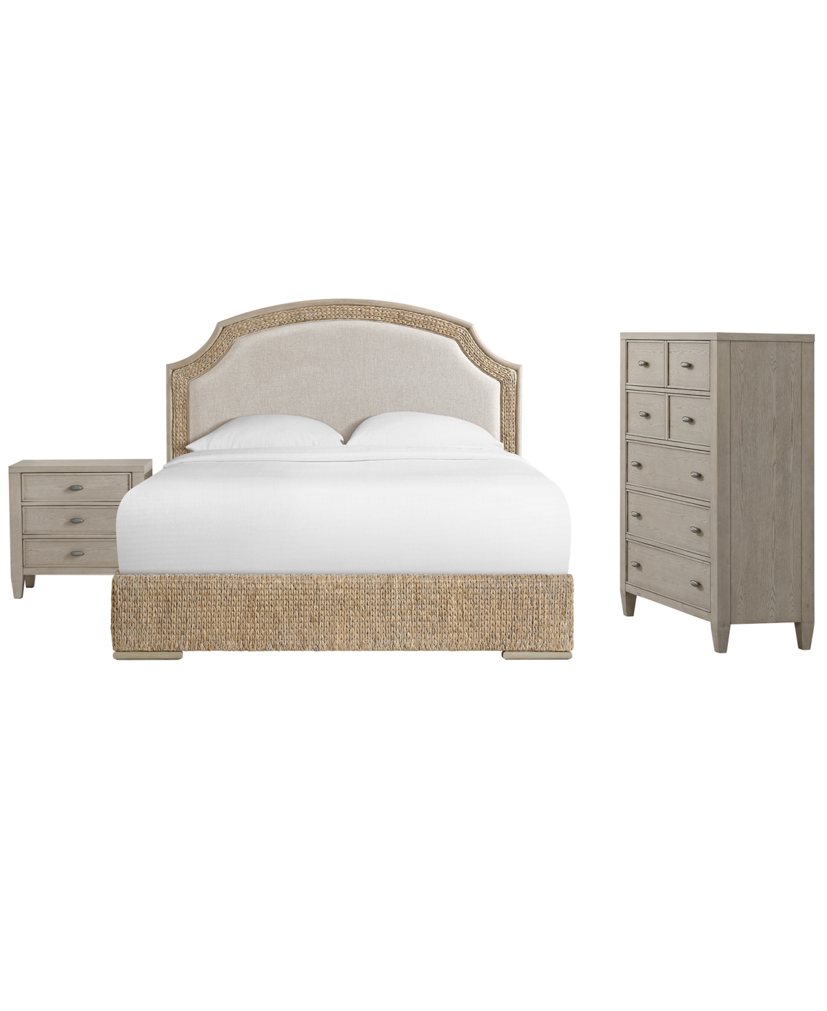 Click here for Furniture Sirena King 3-Pc. Set (Bed  Chest  3-Dra... prices